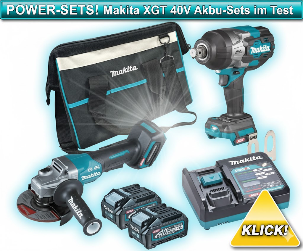 Geniale 3 Makita XGT Akku-Sets: sofort 543€ sparen!